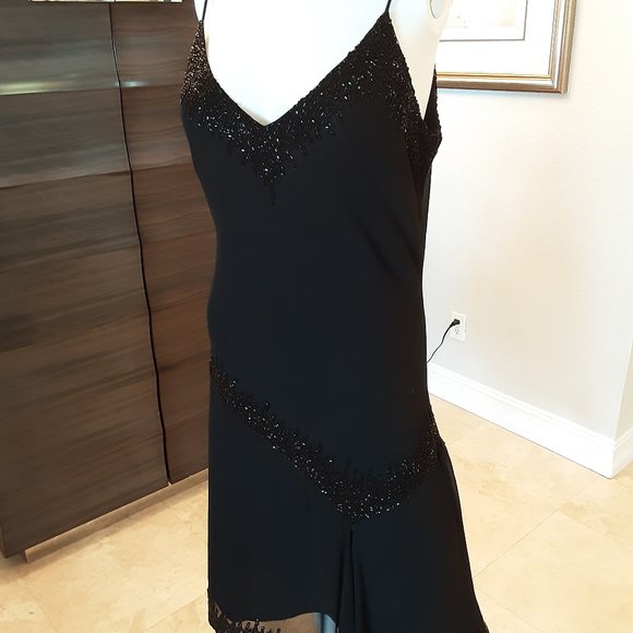 J Kara | Dresses | Jkara New York Black Beaded Cocktail Dress | Poshmark